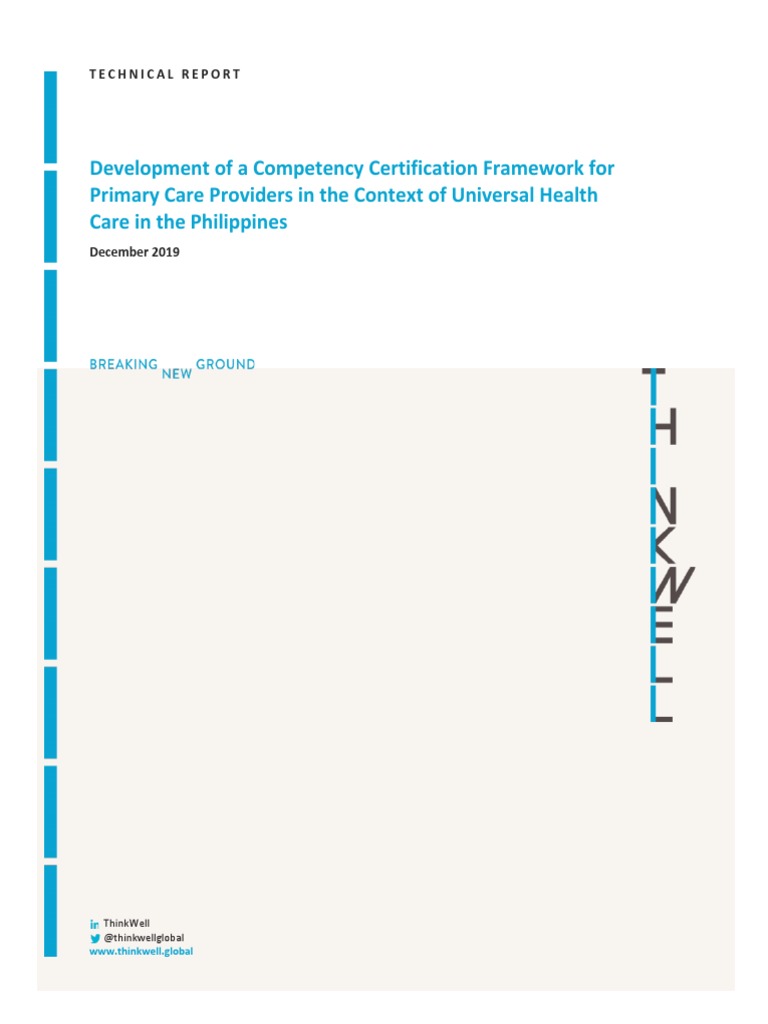 Consolidated Terminal Report On PCP ThinkWell | PDF | Health Care | Primary Care