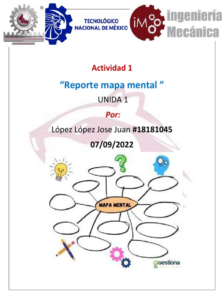 Actividad 1 Mapa Mental Reporte | PDF