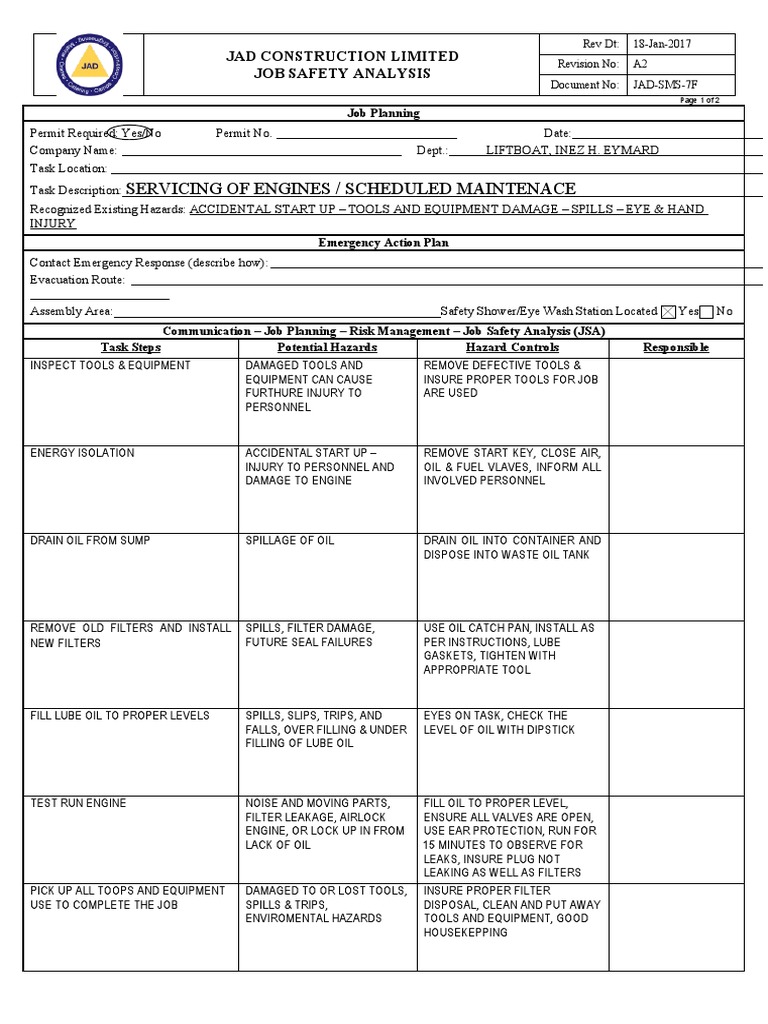 Jsa Servicing Engines | PDF | Water | Safety