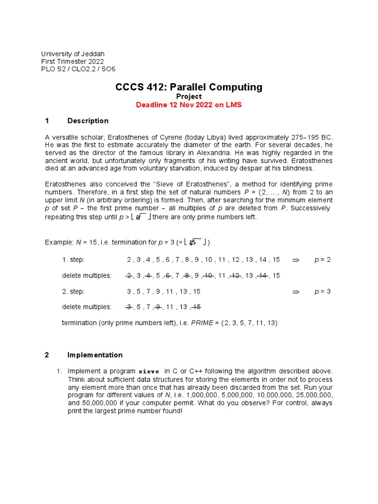 Project CCAI 412 | PDF | Parallel Computing | Message Passing Interface