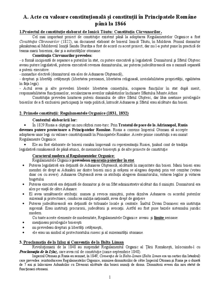 Constitutiile României | PDF