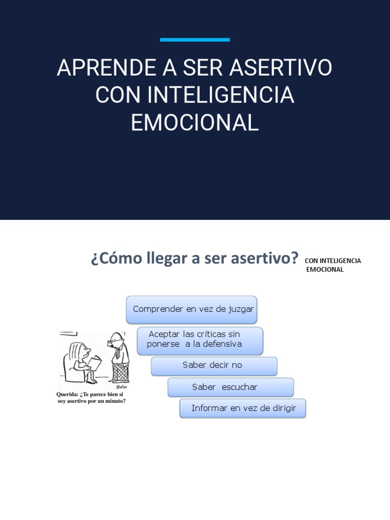 Aprende A Ser Asertivo Pdf