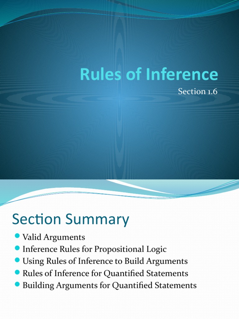 Rule of Inference | PDF | Theorem | Argument