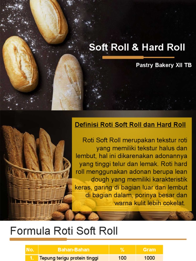 Soft Roll & Hard Roll | PDF | Memasak, Makanan, & Anggur