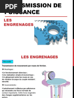 CHAPITRE 6 - Les Engrenages | PDF | Cinématique | Machine