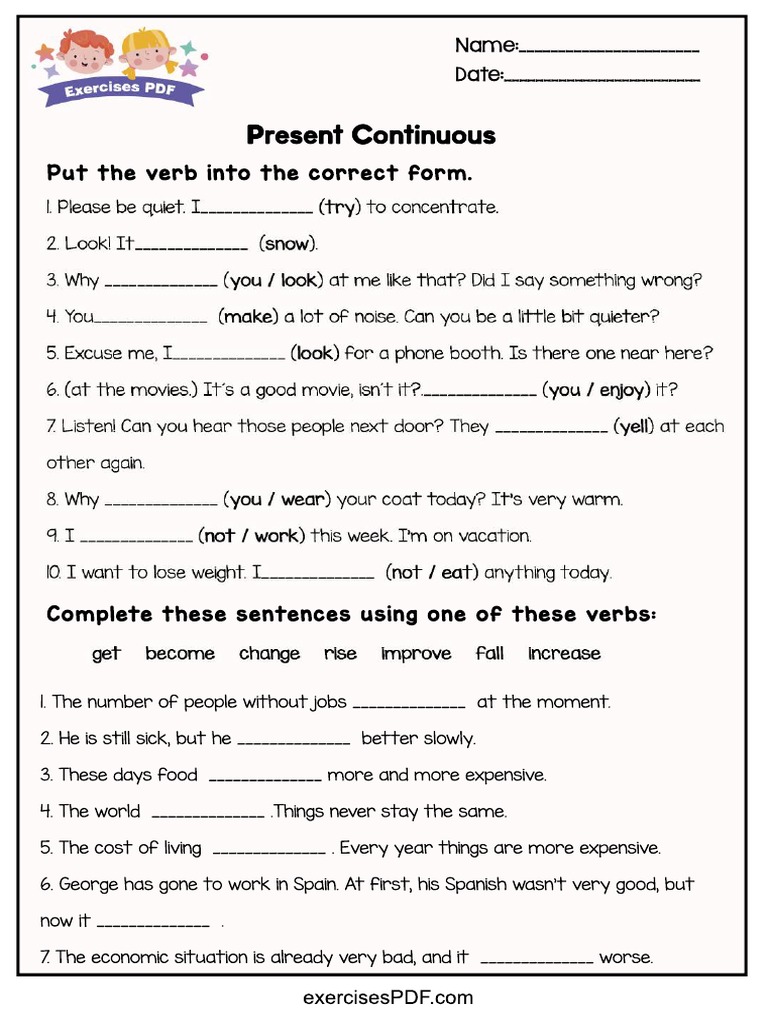 Complete These Sentences Using One of These Verbs. - 20220301222742 ...