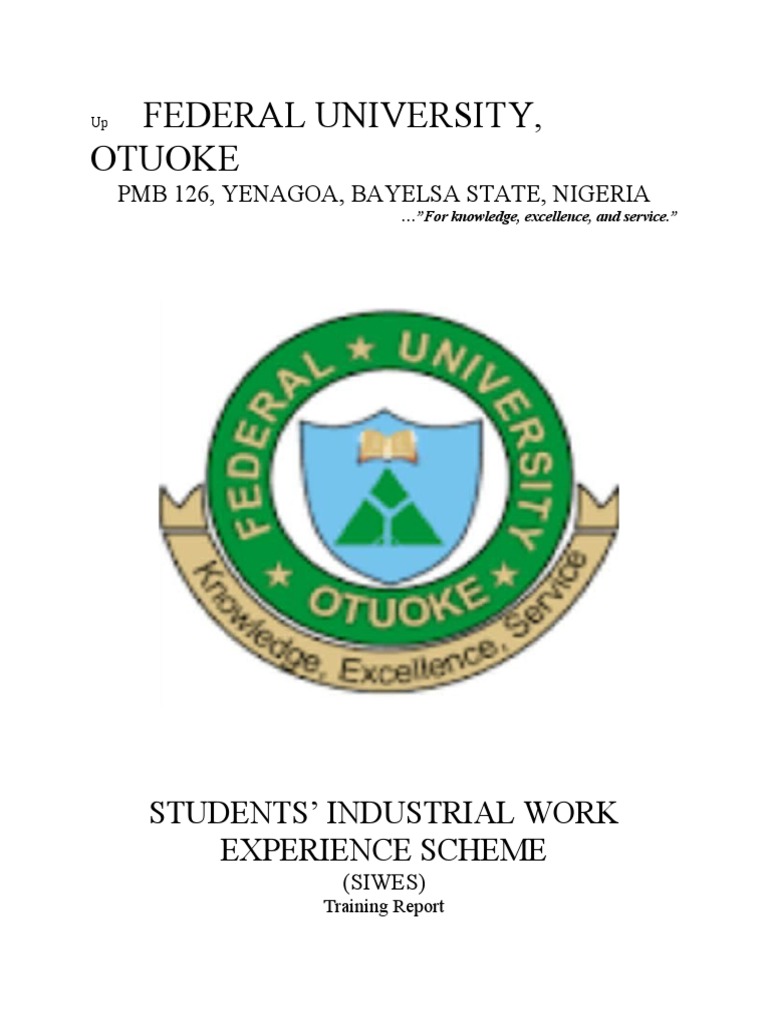 Federal University, Otuoke: Students' Industrial Work Experience Scheme ...