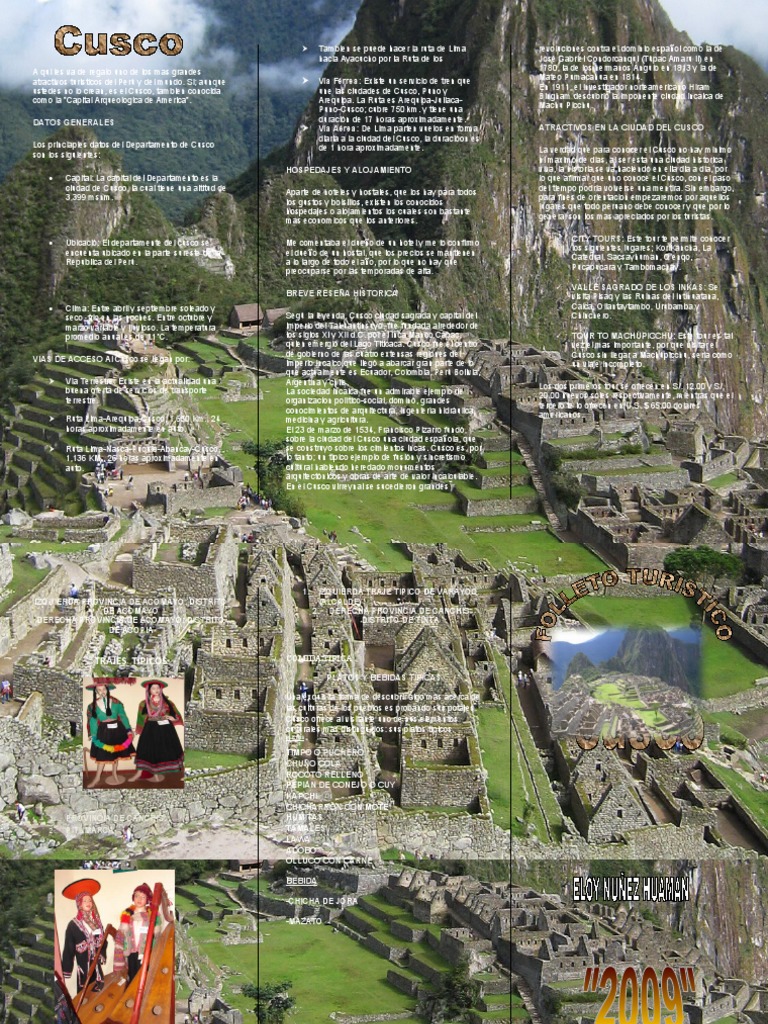 Triptico - Cuzco - Folleto 02 | PDF | Imperio Inca | Perú