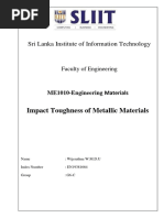 Impact Test Lab Report | PDF | Fracture | Ductility
