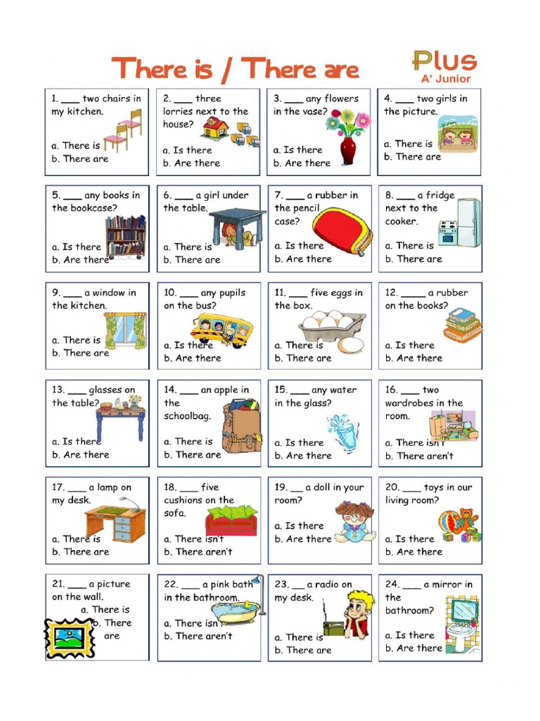 Ficha There Is There Are | PDF