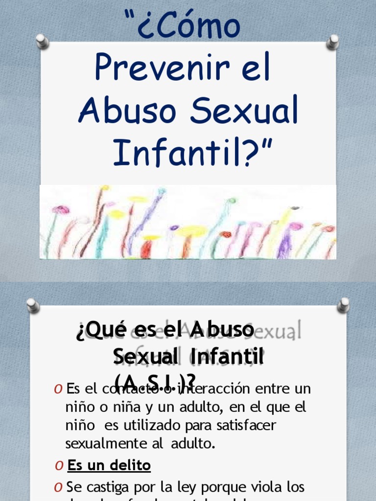 Prevención del Abuso Sexual Infantil | PDF | Abuso sexual | Violación