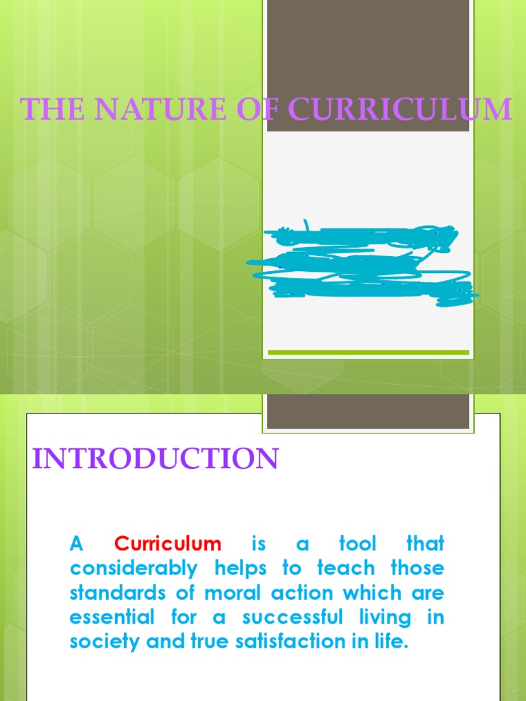 Nature of Curriculum | PDF