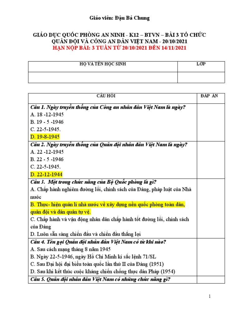 GDQP An k12 BTVN Bai 3 To Chuc Quan Doi Va Cong An Nhan Dan Viet Nam 20102021 Copy ...