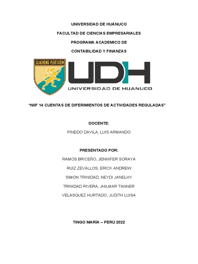 13 Trabajo Niif 14 | PDF | normas internacionales de INFORMACION ...