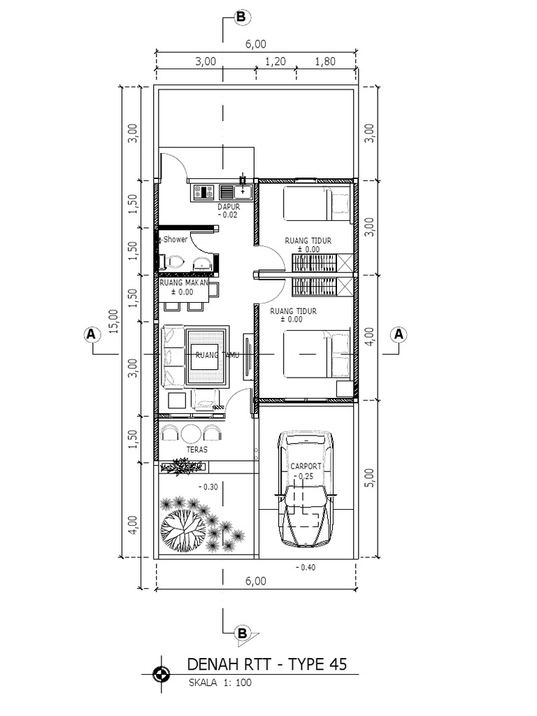 Rumah Type 45 Simalingkar | PDF