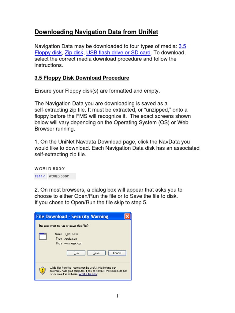 Downloading Navigation Data From UniNet | PDF | Usb Flash Drive | Computer File