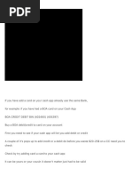 Cashapp CC Method | PDF | Finance & Money Management