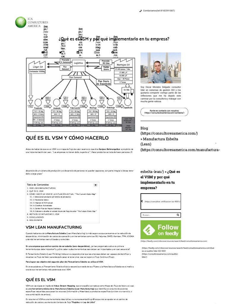 LO - S1 - Que Es El VSM y Por Que Implementarlo en Tu Empresa | PDF ...