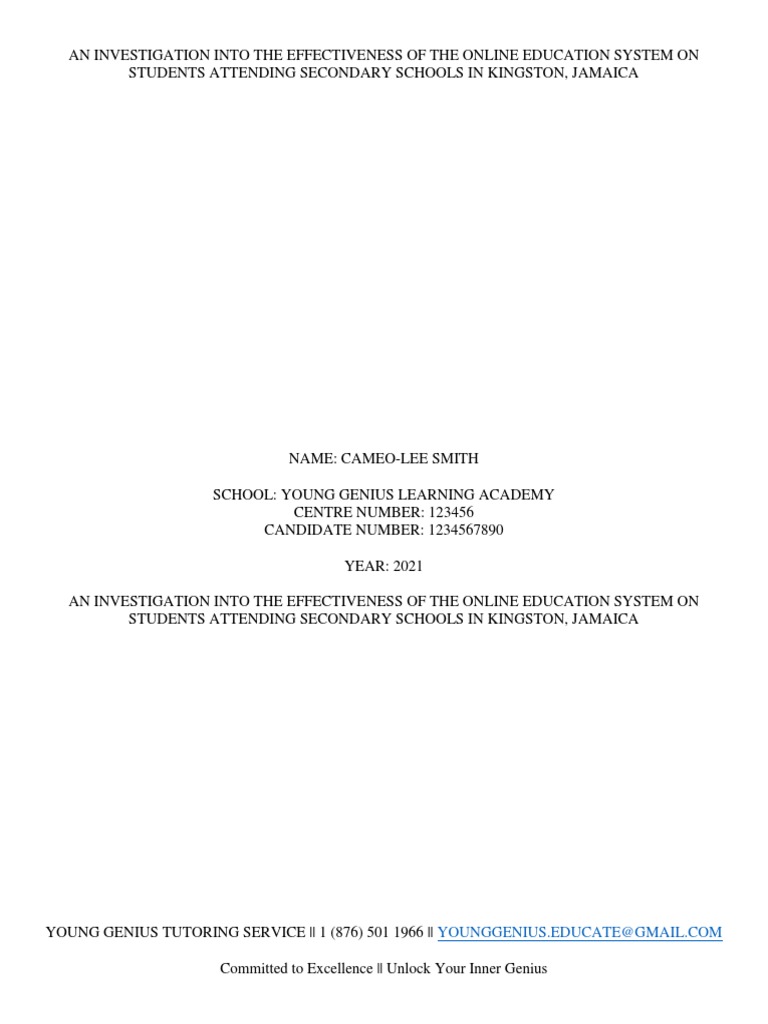 Caribbean Studies IA Guide | PDF | Distance Education | Educational ...