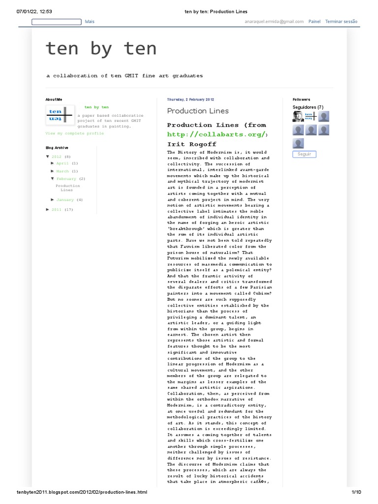 Rogoff - Production Lines | PDF | Public Sphere | Discourse