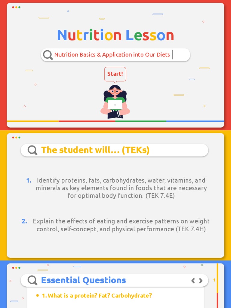 5e Nutrition Lesson Plan | PDF | Fat | Carbohydrates