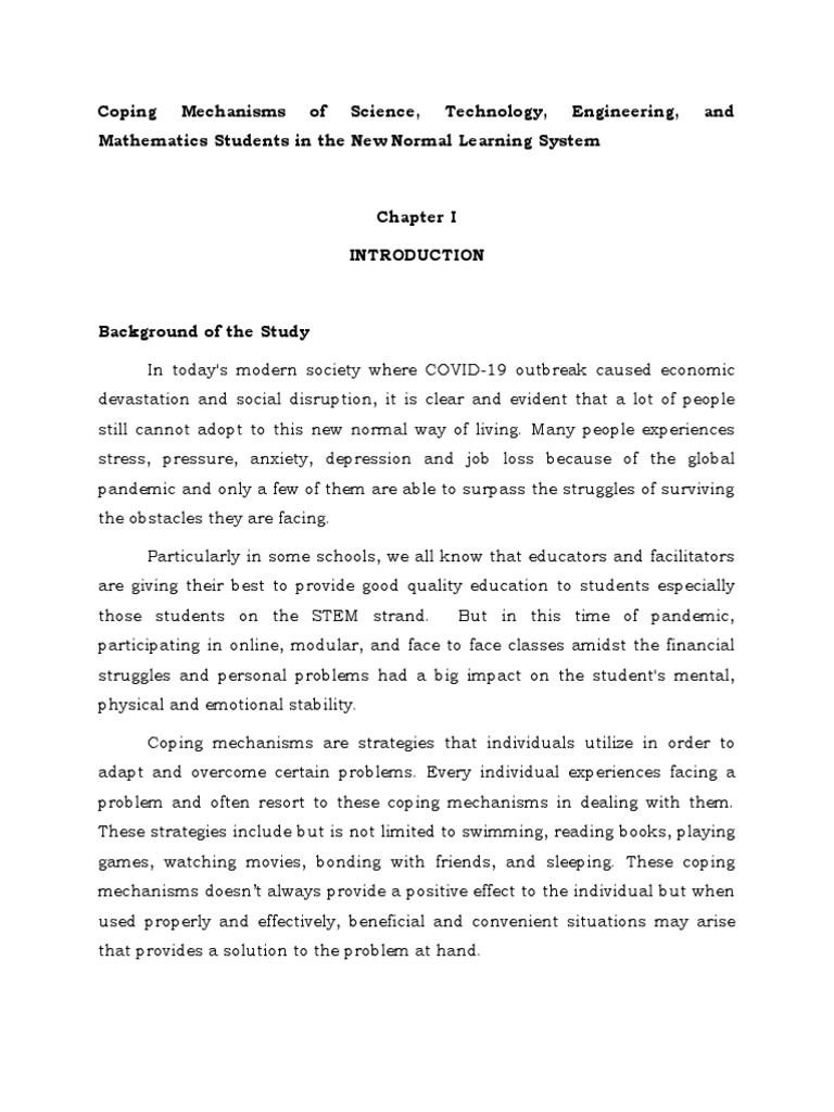 Coping Mechanisms Of Science Pdf Learning Sampling Statistics
