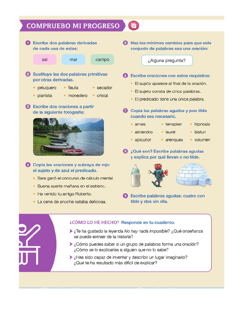 Compruebo Mi Progreso Tema 1 | PDF