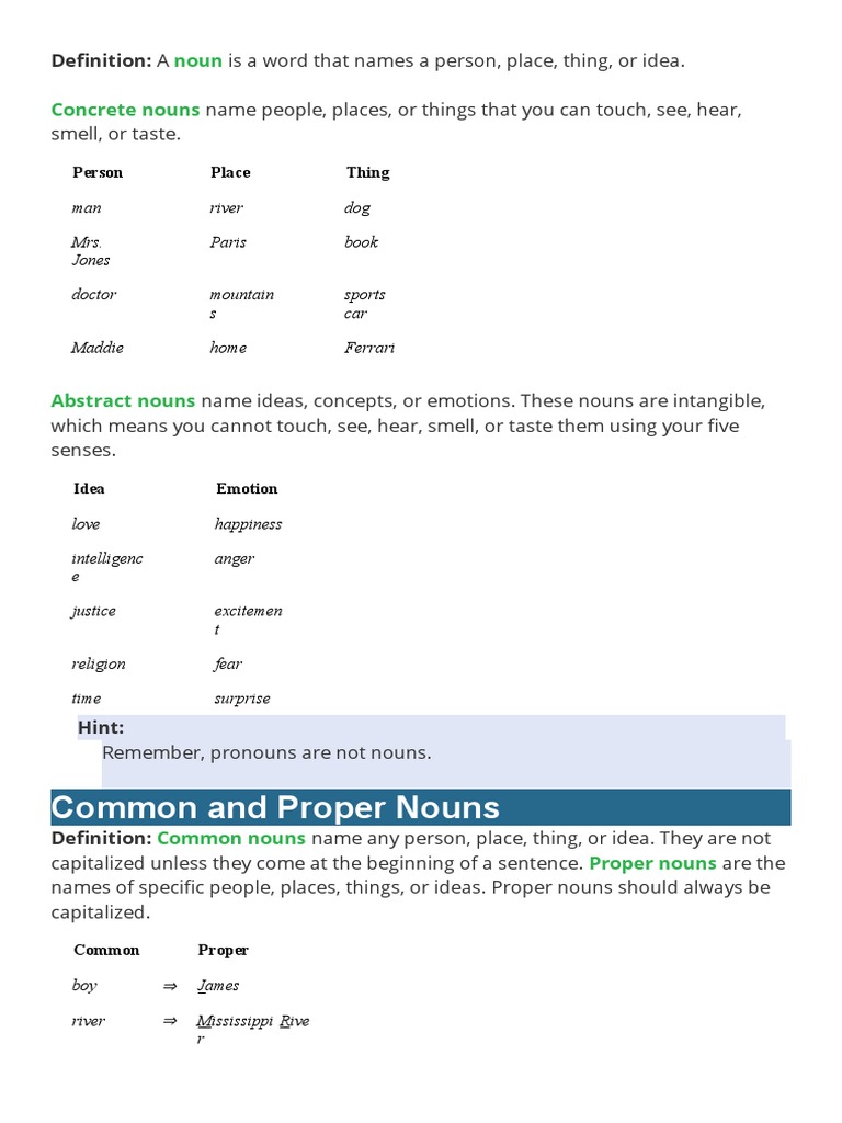Grammar Nouns | PDF | Noun | Grammatical Number