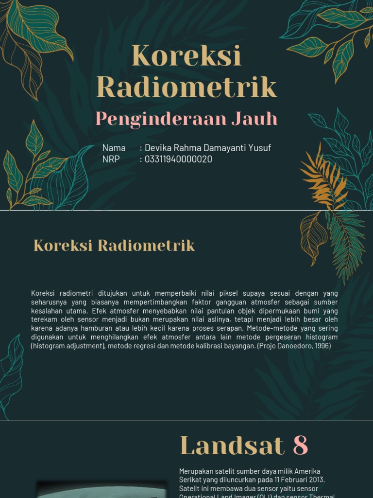 Devika Rahma Damayanti Yusuf - Koreksi Radiometrik | PDF