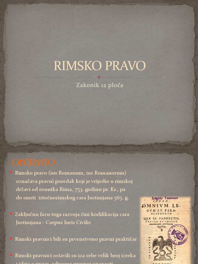Rimsko Pravo | PDF