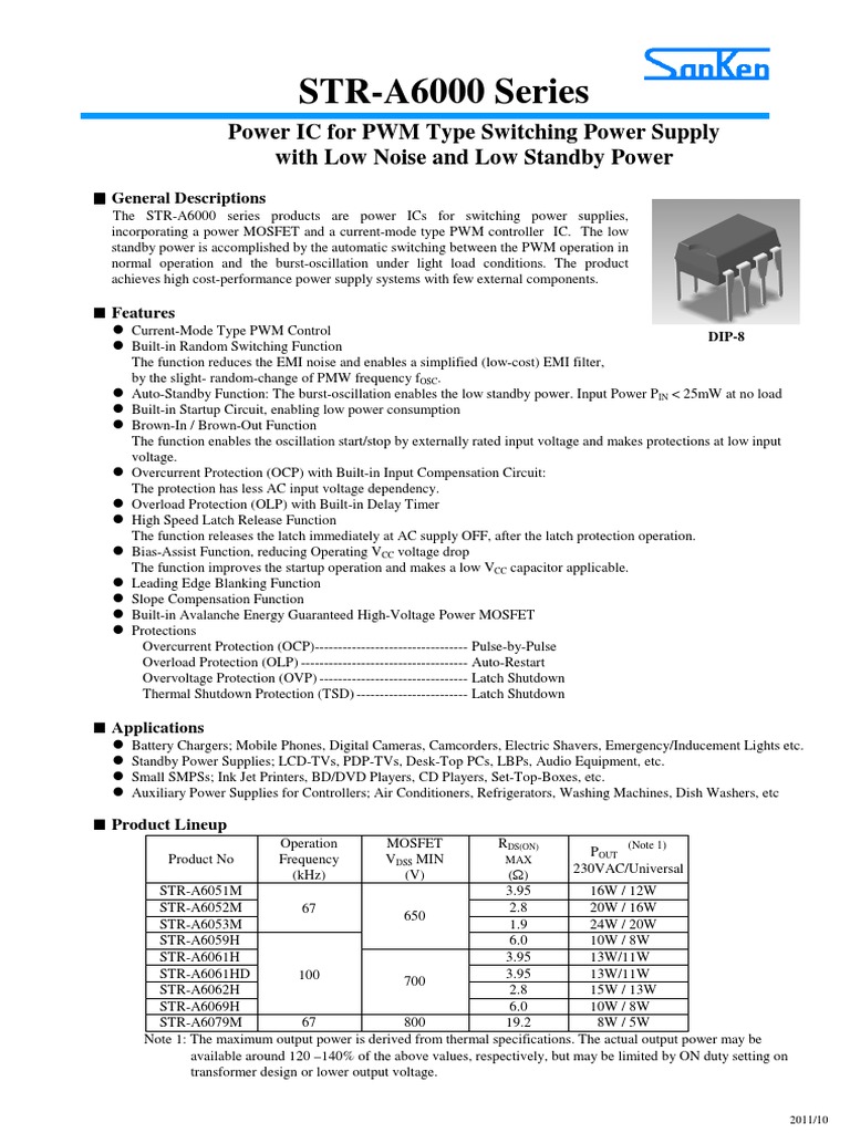STR 6XXX Series | PDF | Power Supply | Physical Quantities
