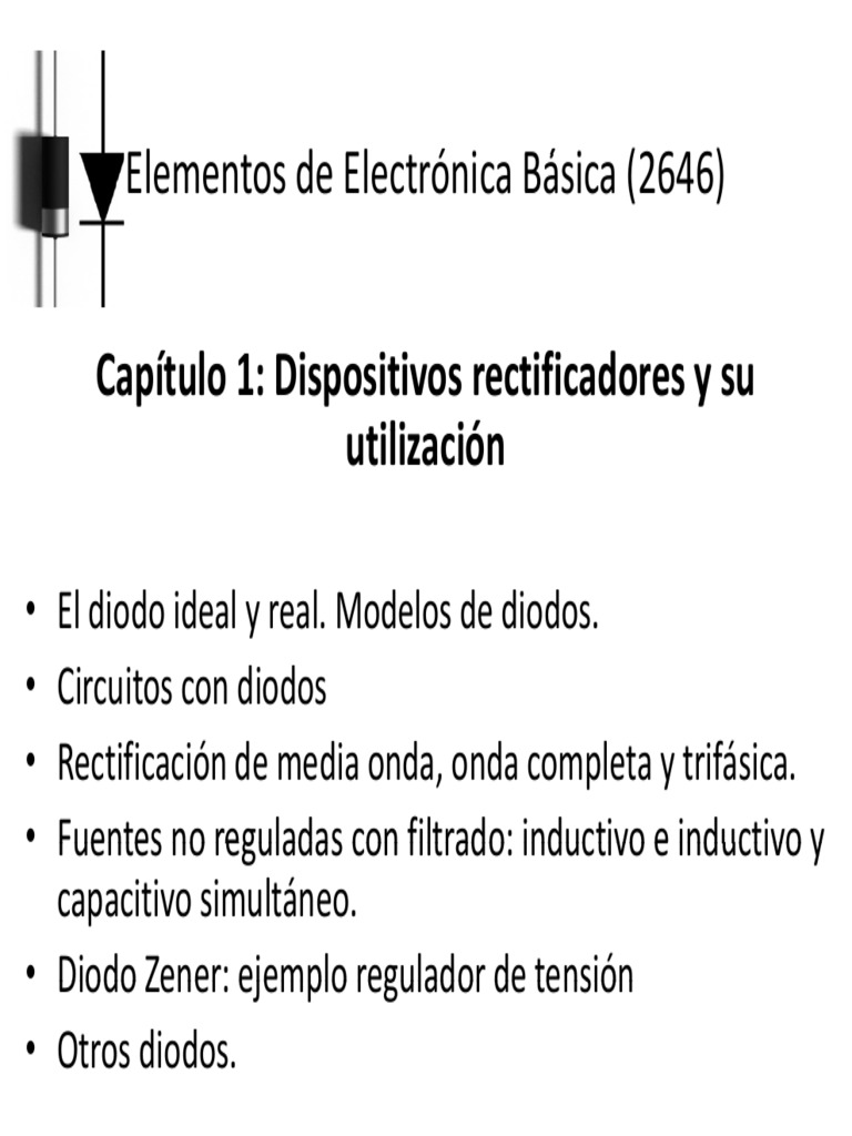 Dispositivos Rectificadores y Diodos | PDF | Semiconductores | Rectificador
