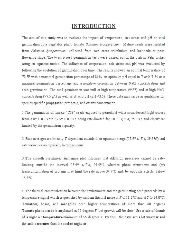Biology class 12 project | PDF | Seed | Germination