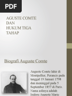 Materi Teori Sosiologi Auguste Comte | PDF