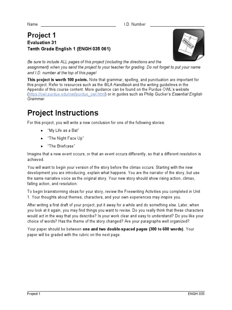 ENGH035061 Project 1 | PDF | Grammar | Cognition