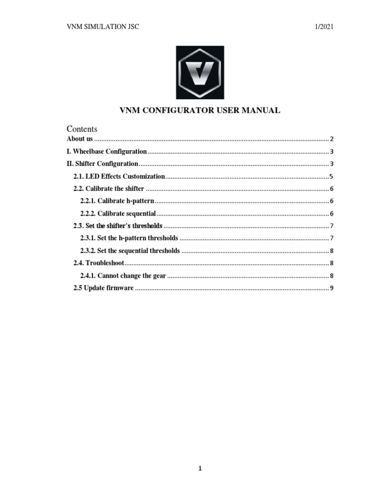 VNM Configurator User Manual | PDF | Manual Transmission | Computer ...