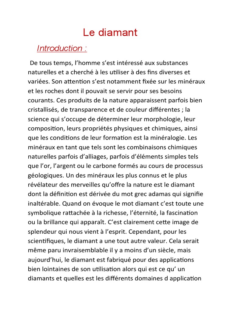 Le Diamant | PDF