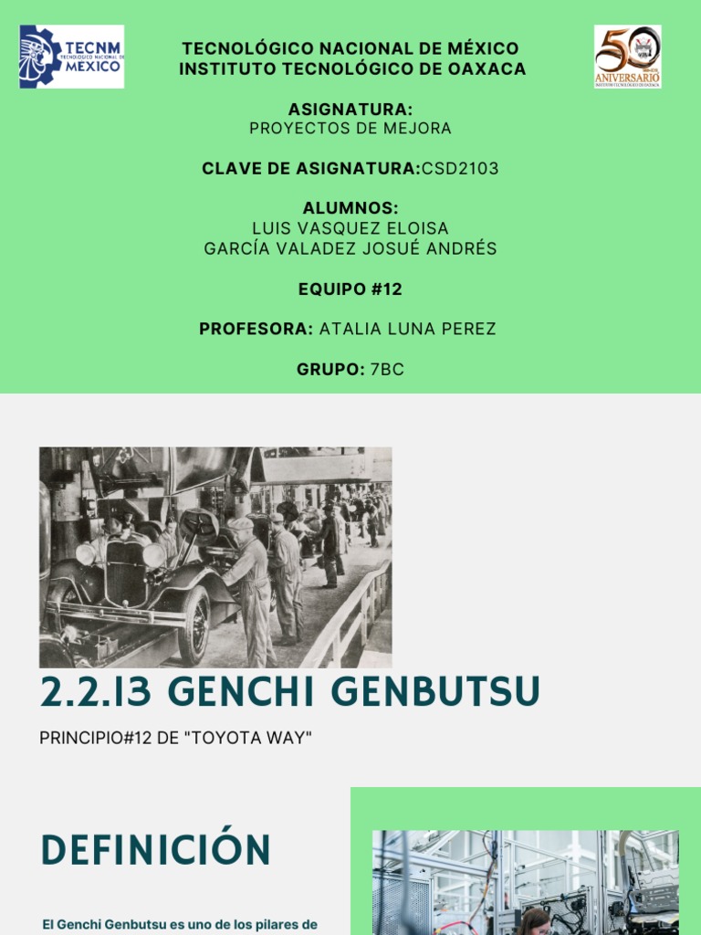 Genchi Genbutsu: Mejora Continua en Toyota | PDF | Conocimiento