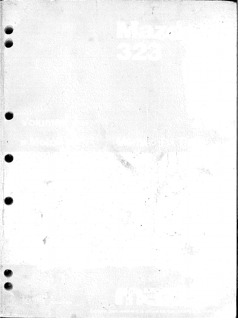 Mazda 323 Inicio | PDF