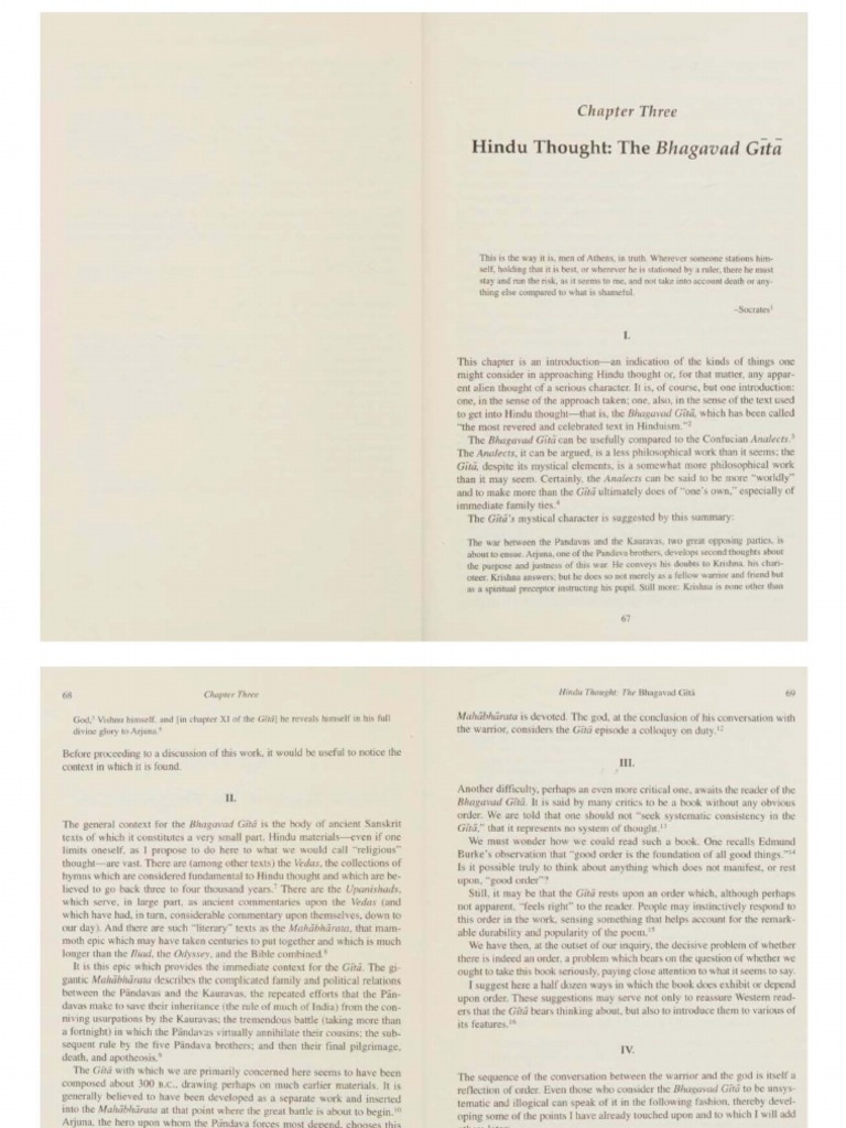 An Introduction To The Bhagavad Gita Contextualizing Hinduism S Most