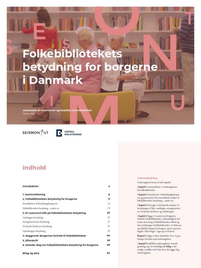 Folkebibliotekets Betydning For Borgerne I Danmark Master Final Inkl ...