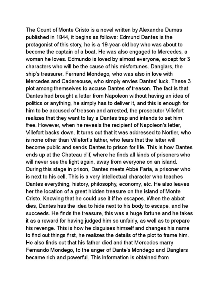 The Count of Montecristo | PDF | The Count Of Monte Cristo