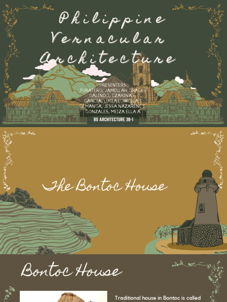ARH 304 Group 4 BONTOC HOUSE Philippine Vernacular Architecture | PDF ...