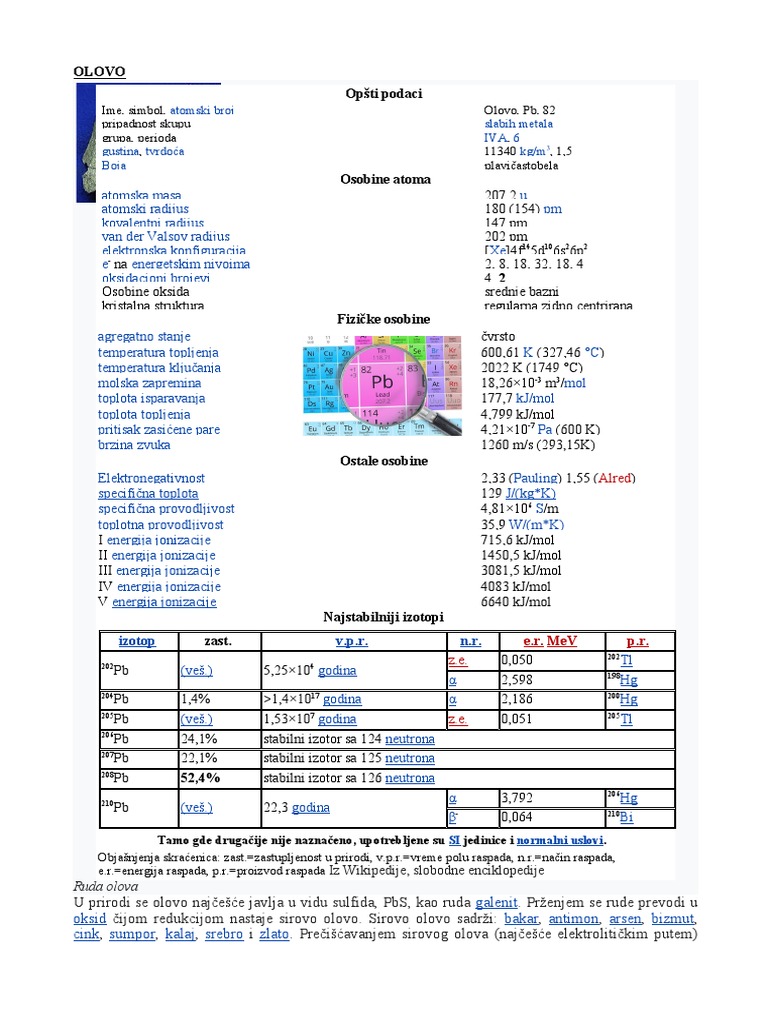 Olovo | PDF