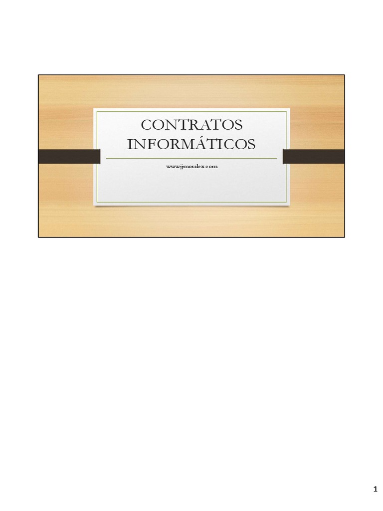 Contratos Informaticos | PDF | Informática | Business