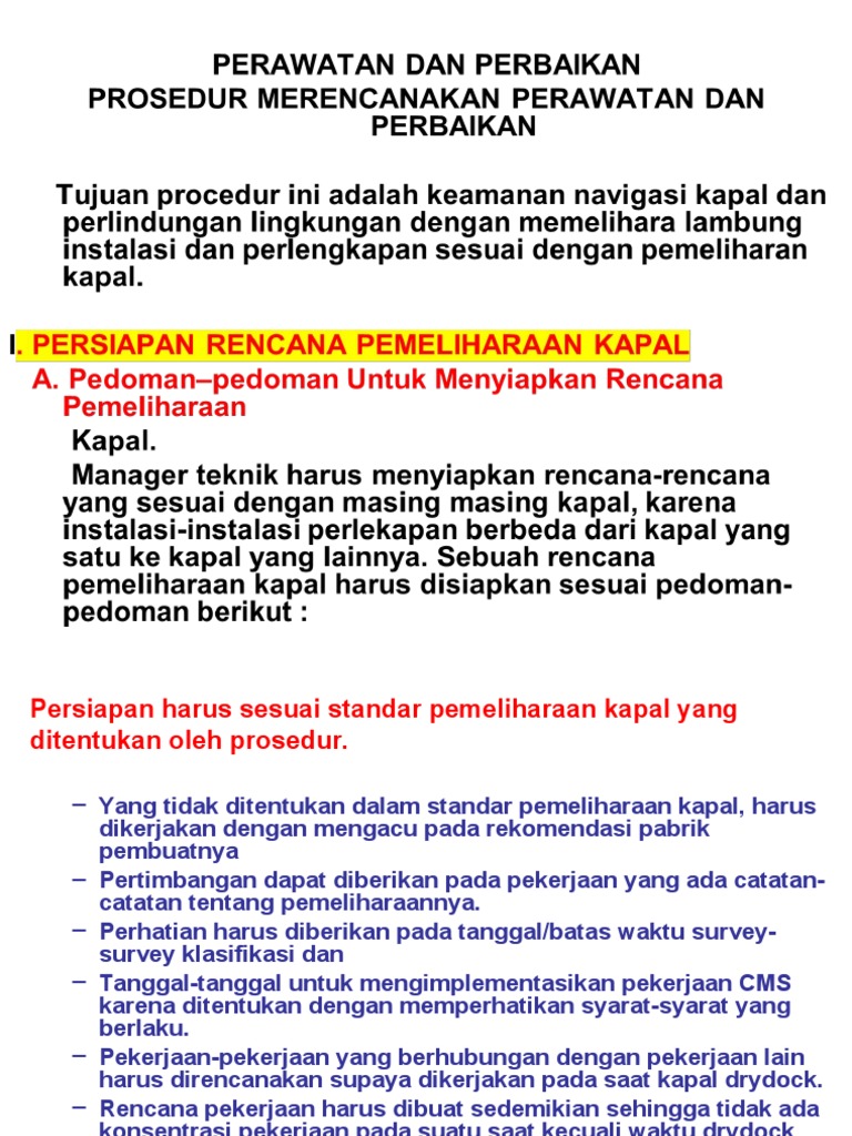 Perawatan Perbaikan | PDF