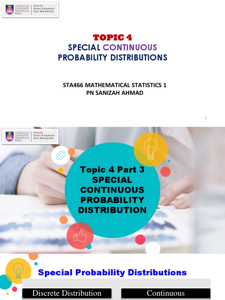 Sta416 Topic 5 3 | PDF | Probability Distribution | Teaching Mathematics