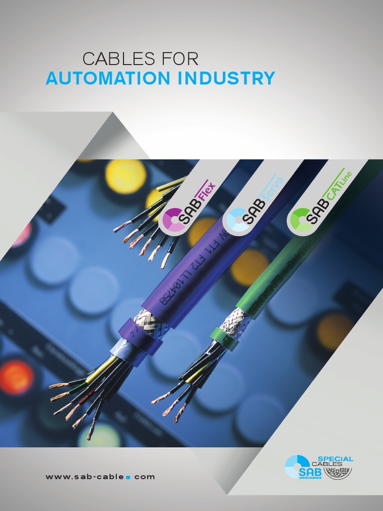 Cables For Automation Industry | Download Free PDF | Electrical Engineering | Manufactured Goods