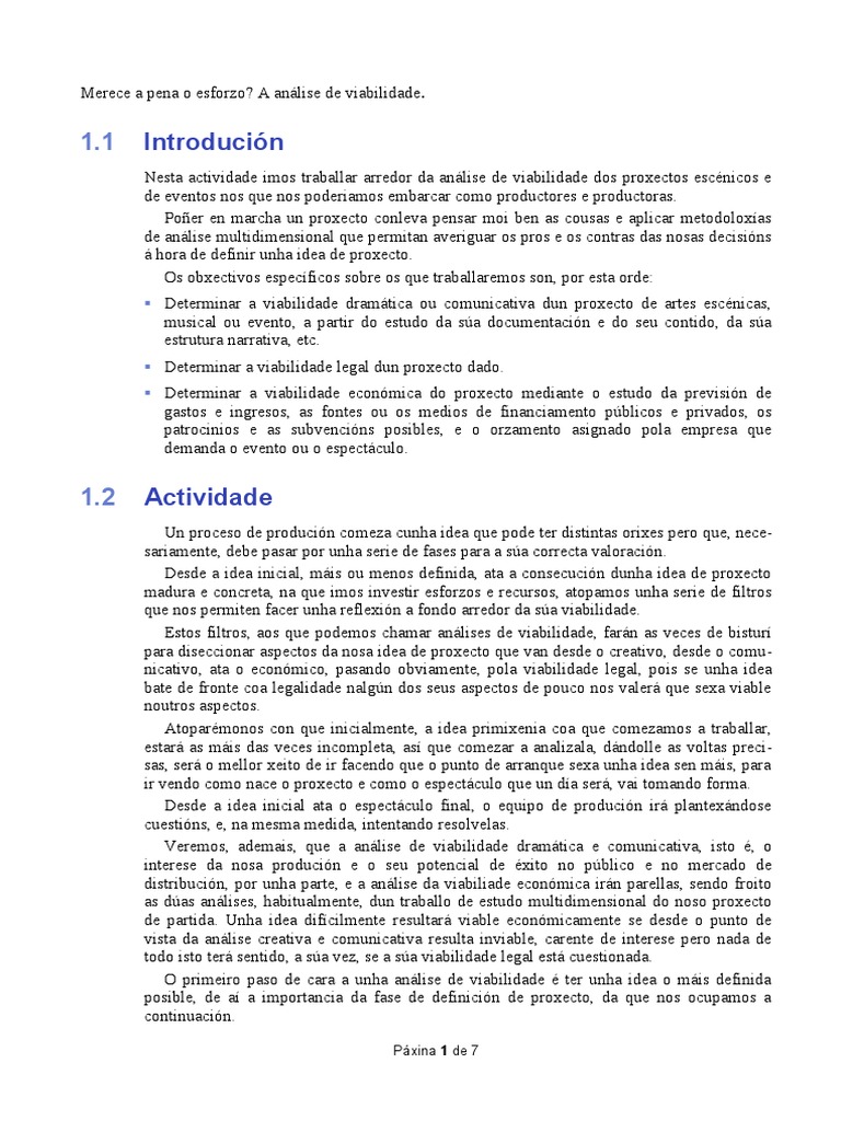 Viabilidade | PDF