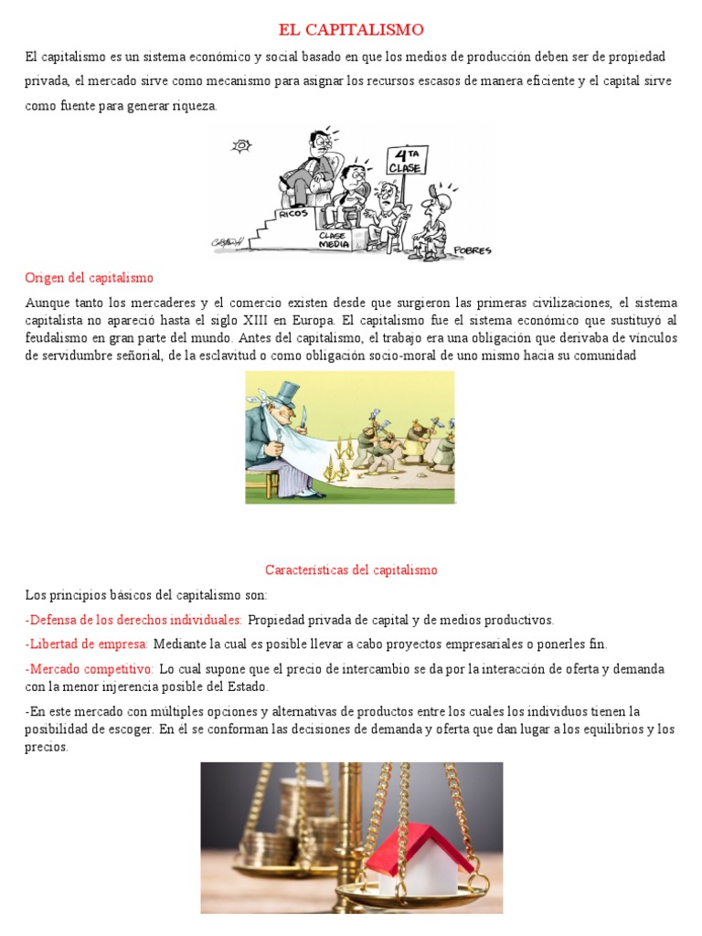 Principios y características del capitalismo | PDF | Capitalismo ...